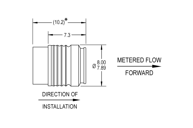 8 mm Insert Single-Orifice Restrictor for Liquids | The Lee Co