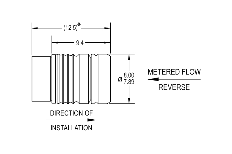 8 mm Insert Single-Orifice Restrictor for Liquids | The Lee Co