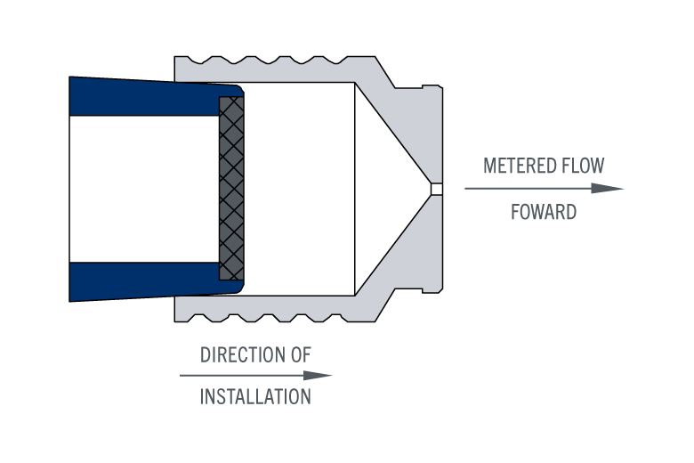 8 mm Insert Single-Orifice Restrictor for Liquids | The Lee Co